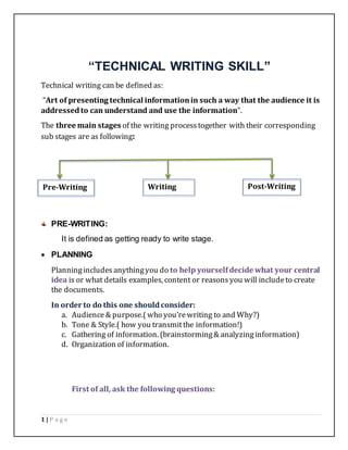 Technical writing | PDF