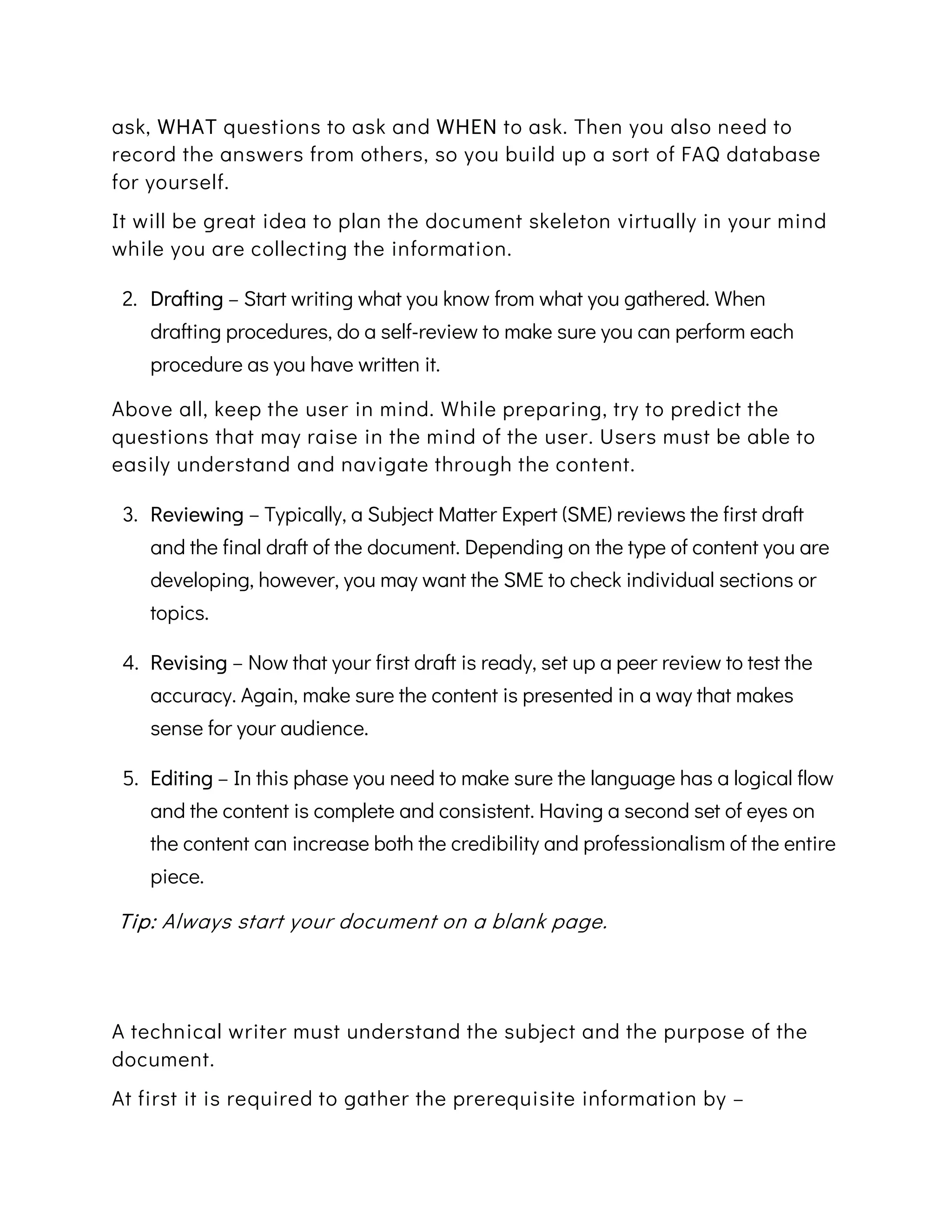 five best practices for technical writing | PDF