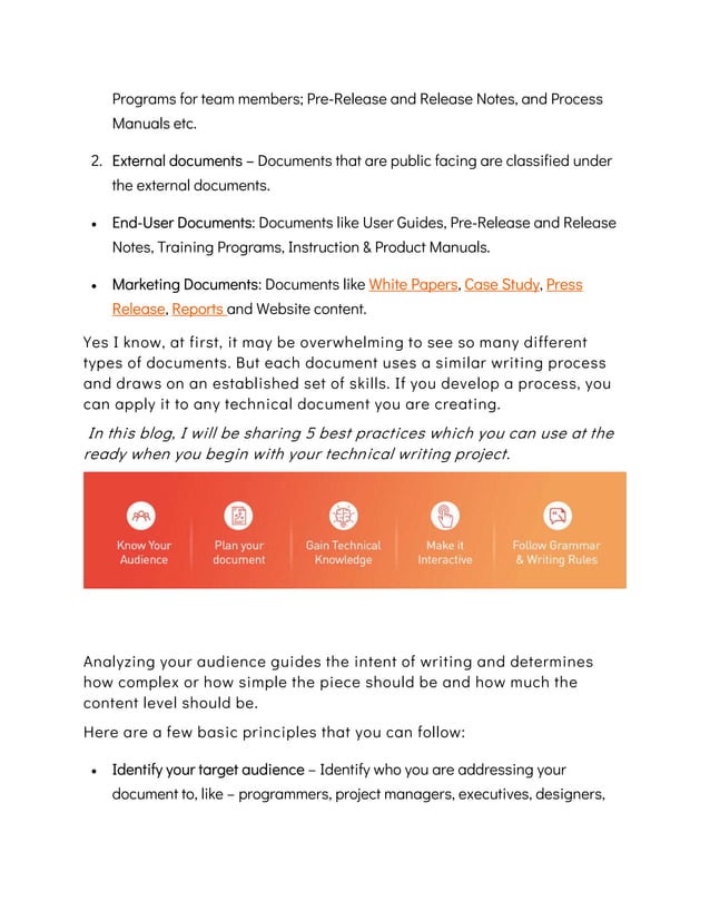 five best practices for technical writing | PDF