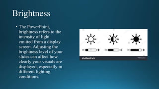 Technical writing Brightness and afterimages ppt | PPTX