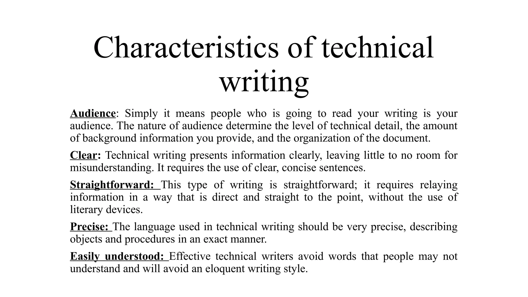 Technical writing.pptx for the basic computer knowledge | PPTX