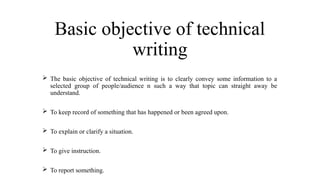 Technical writing.pptx for the basic computer knowledge | PPTX | Desktop Publishing | Computer ...