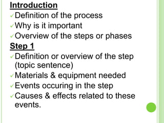 Technical Writing 1: Process Writing | PPTX