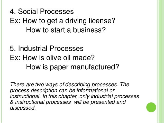 Technical Writing 1: Process Writing