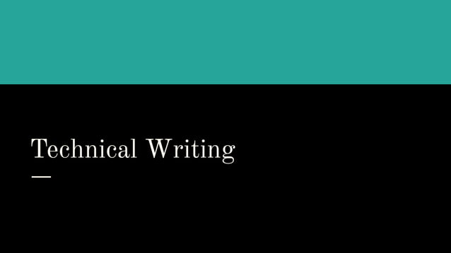 Technical Writing | PPT