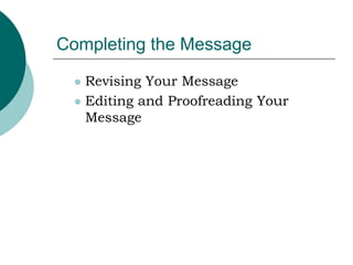 EFFECTIVE BUSINESS MESSAGE | COMMUNICATION | PPT