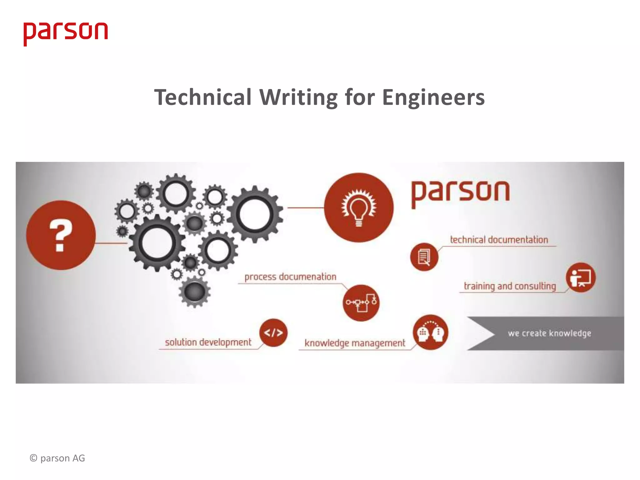 Technical Writing Training for Engineers | PPTX