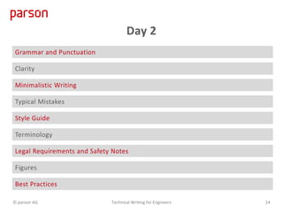 Technical Writing Training for Engineers | PPTX