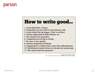 Technical Writing Training for Engineers | PPTX
