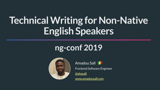 Technical Writing for Non-Native English Speakers | PPT