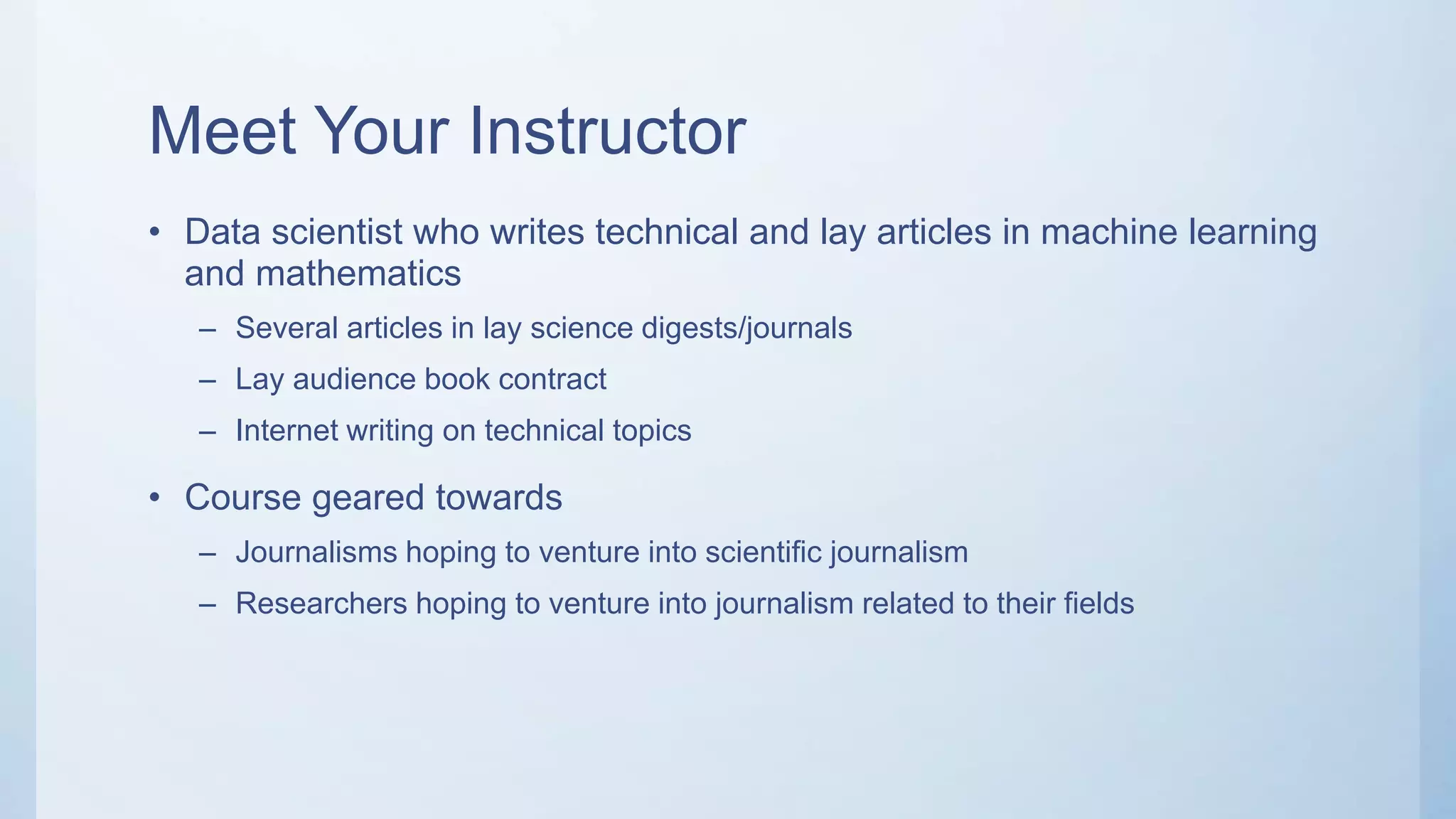 Technical writing for scientific journalism and lay science | PPTX