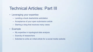 Technical writing for scientific journalism and lay science | PPT