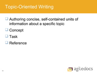 Technical writing in an agile development environment | PPT