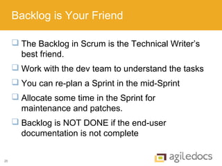Technical writing in an agile development environment | PPT