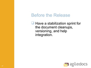 Technical writing in an agile development environment | PPT
