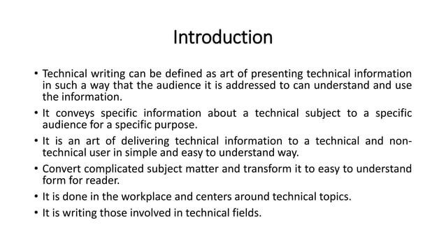 Technical writing process | PPTX | Desktop Publishing | Computer ...