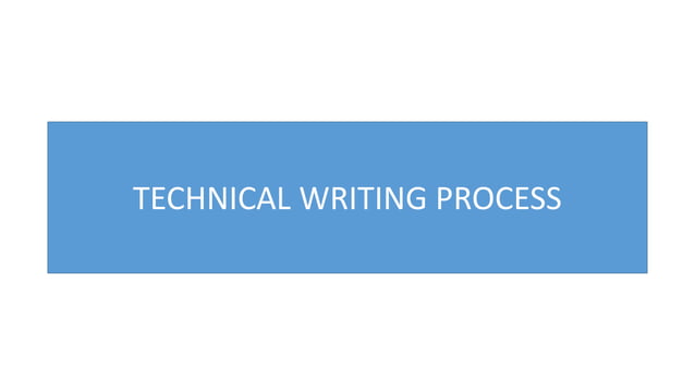 Technical writing process | PPTX | Desktop Publishing | Computer ...