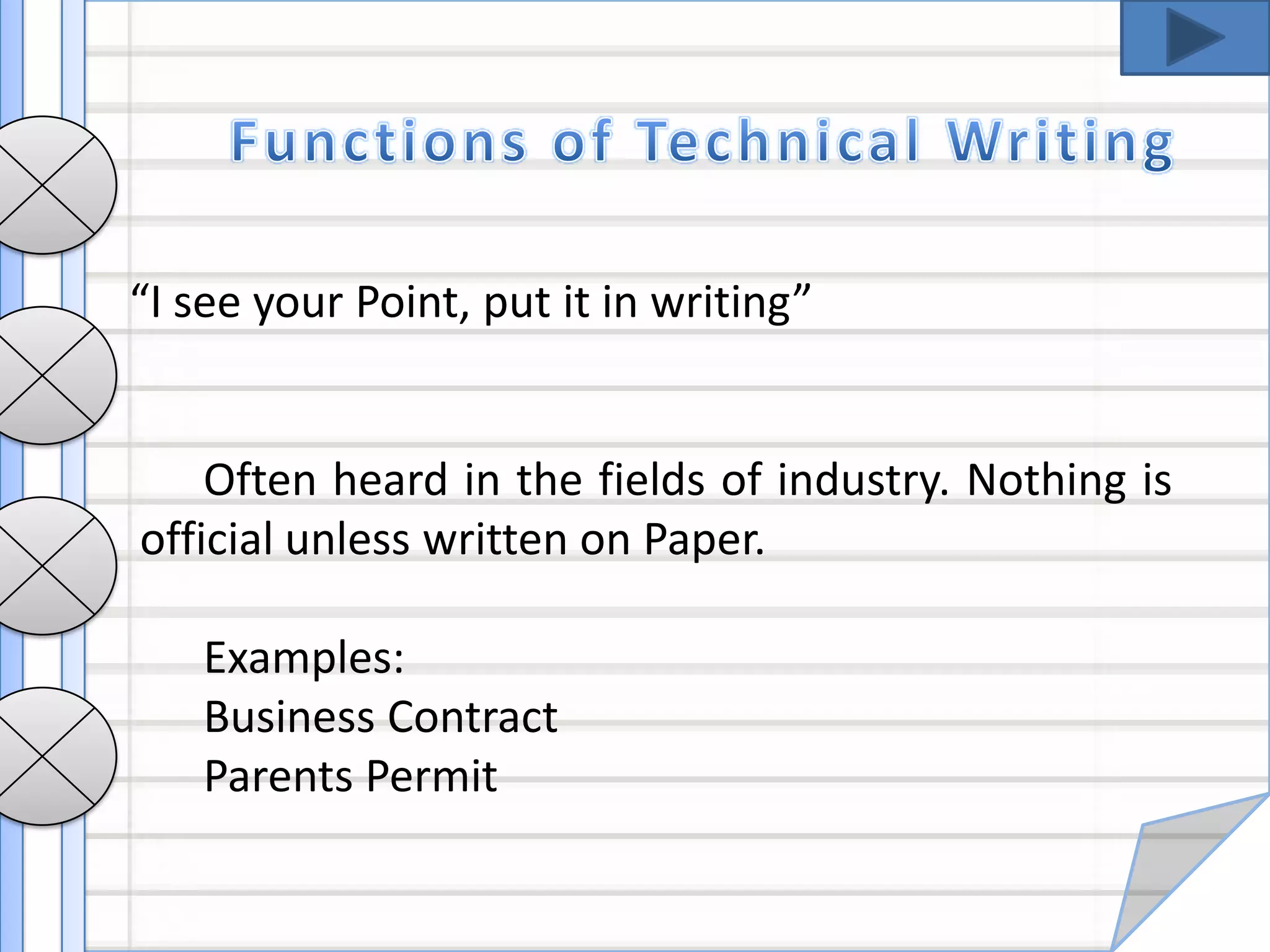 Technical writing report | PPTX