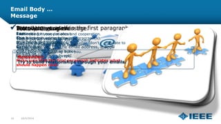 Technical Writing Skills " Emails " - IEEE CUSB | PPSX