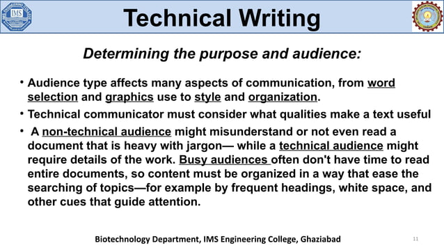 Technical writing