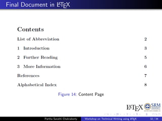 Technical Writing Using Latex | Ppt