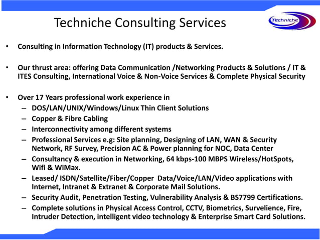 Techniche Profile Presentation-Bangladesh.ppt