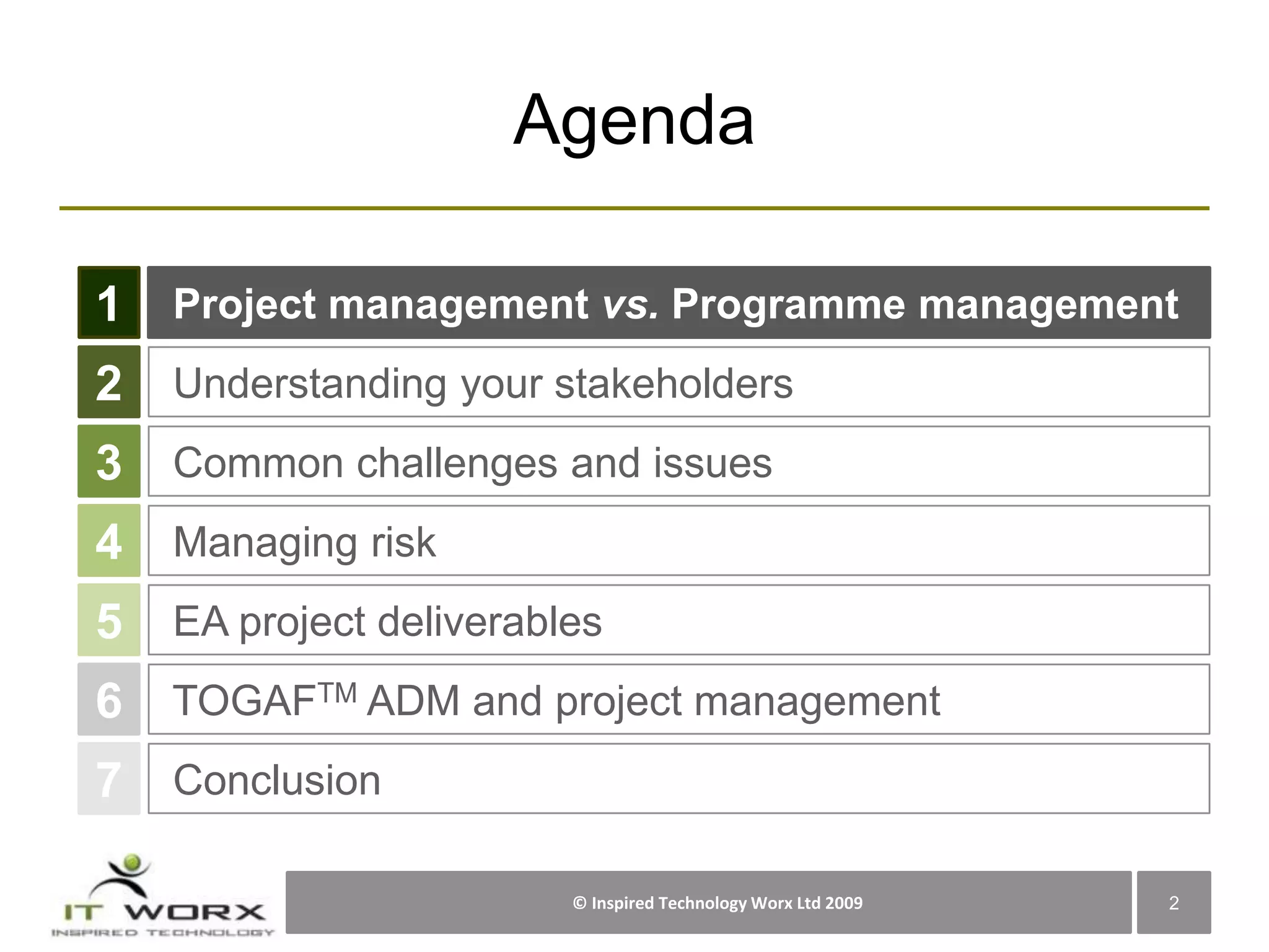 Enterprise Architecture Program Management Challenges | PPT