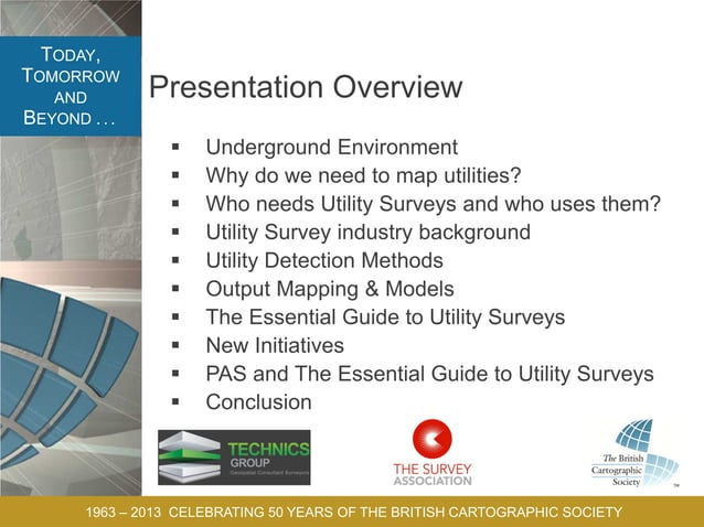 Utility detection and mapping, setting the standards for the future ...