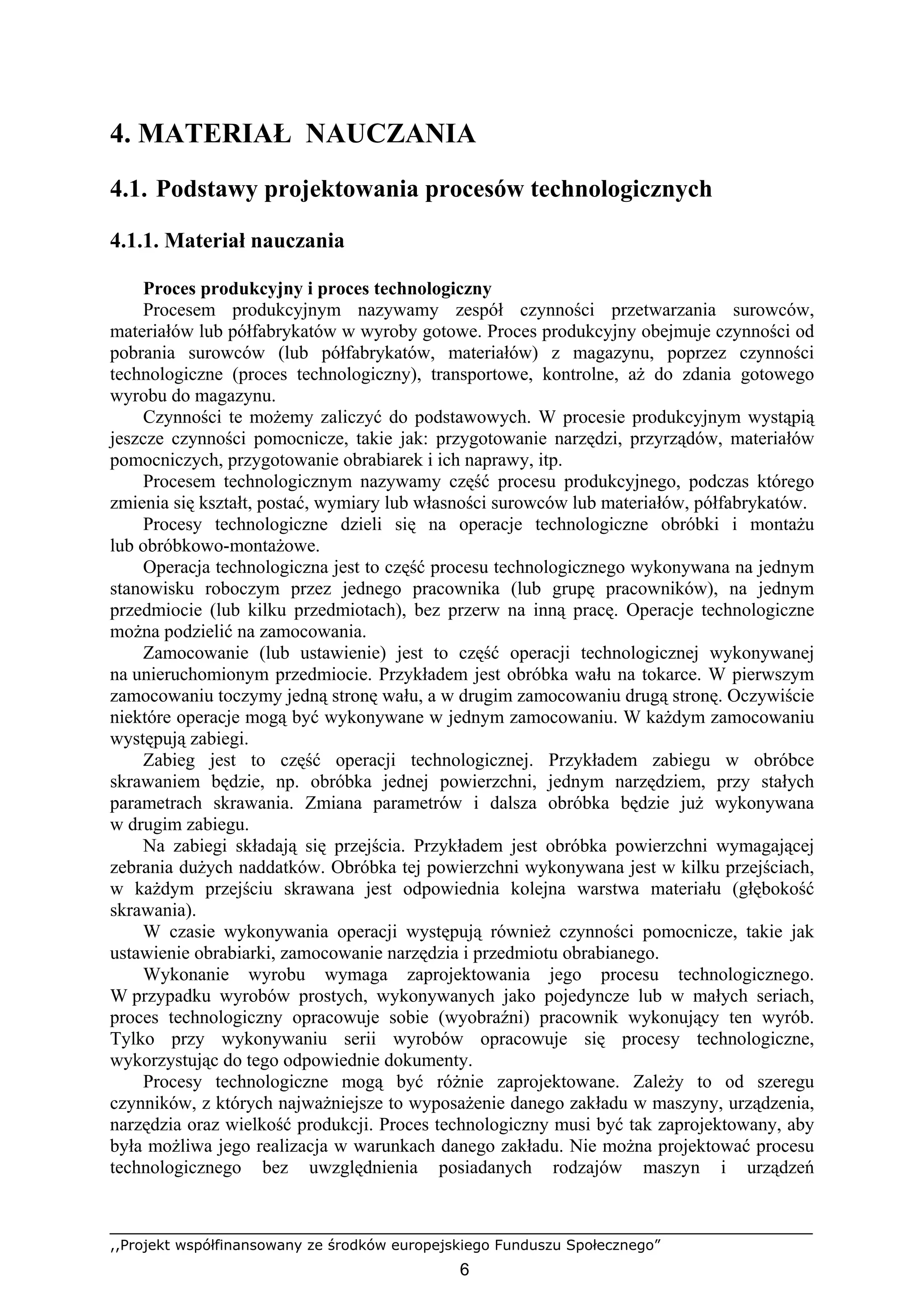 17. Projektowanie procesów technologicznych | PDF