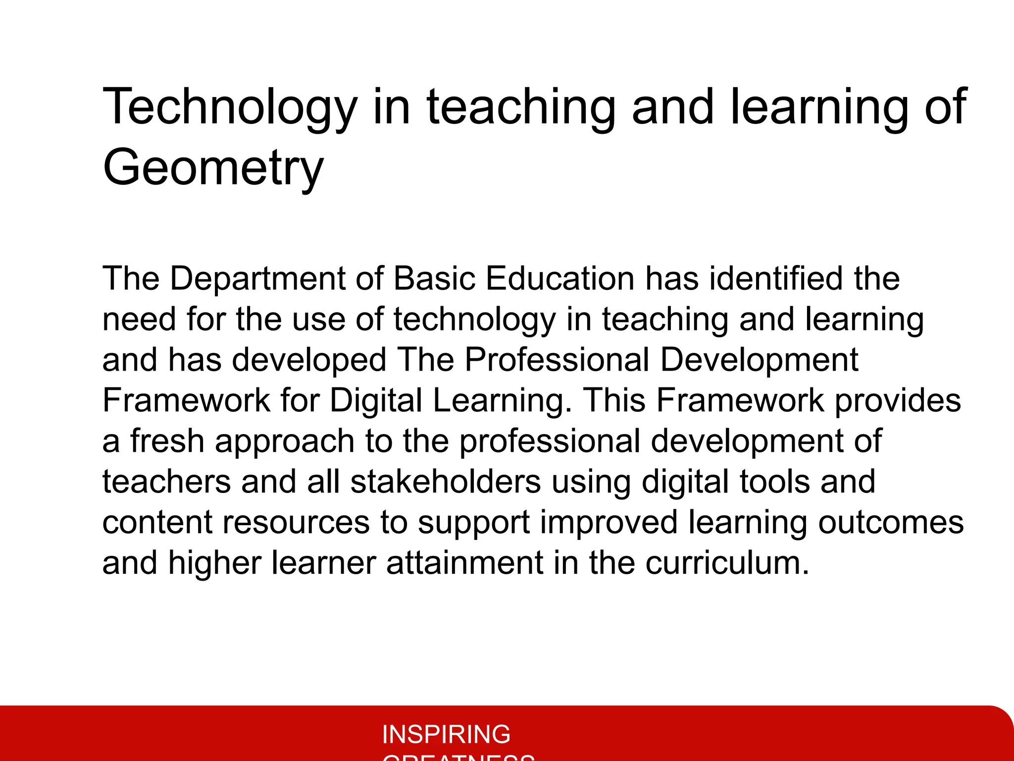 importance of technology in the geometry | PPT