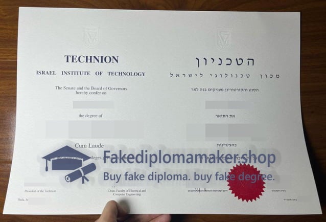 Technion-Israel Institute of Technology diploma.pdf | Technology ...