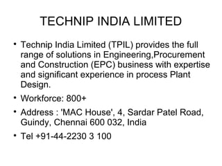 Technip company profile | PPT
