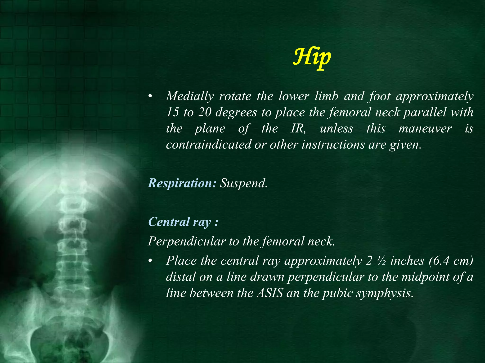 Technique 1 Lower limbs 3 | PPTX