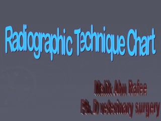 Technique chart construction | PPT