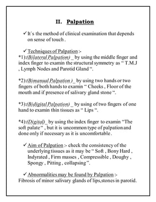 Some Techniques of clinical examination for dental students | PDF