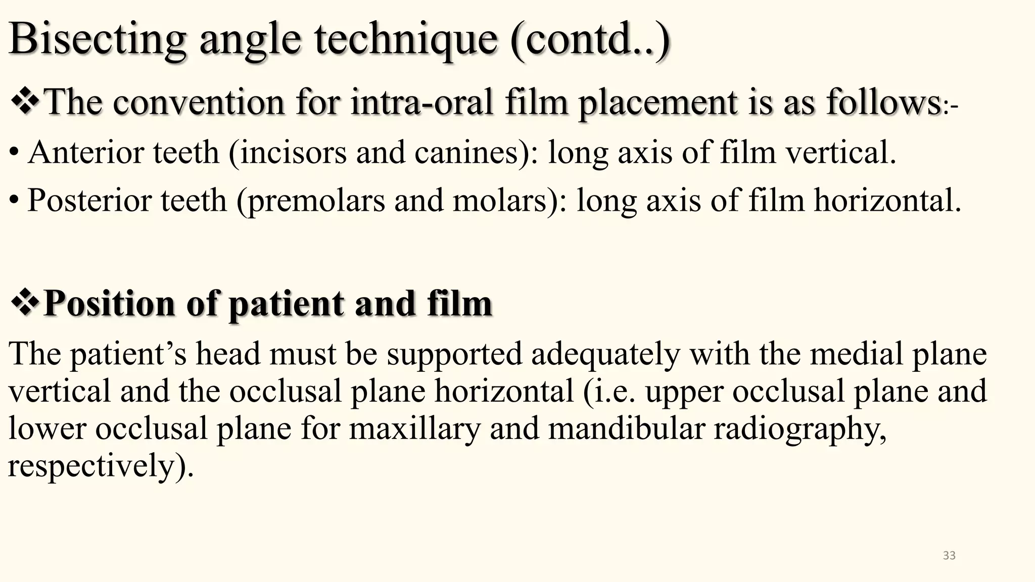 Technique of dental radiographic | PPTX