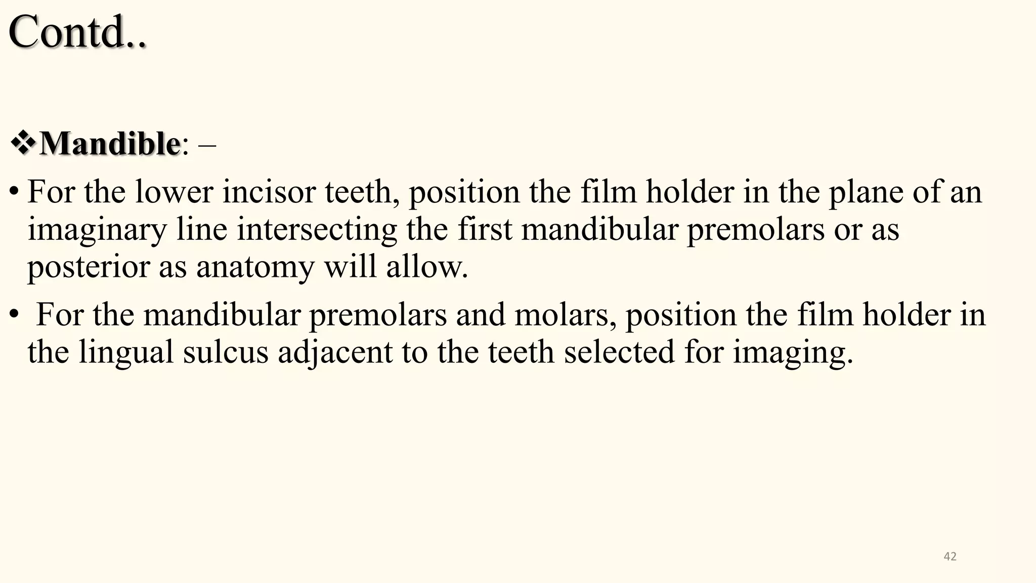 Technique of dental radiographic | PPTX
