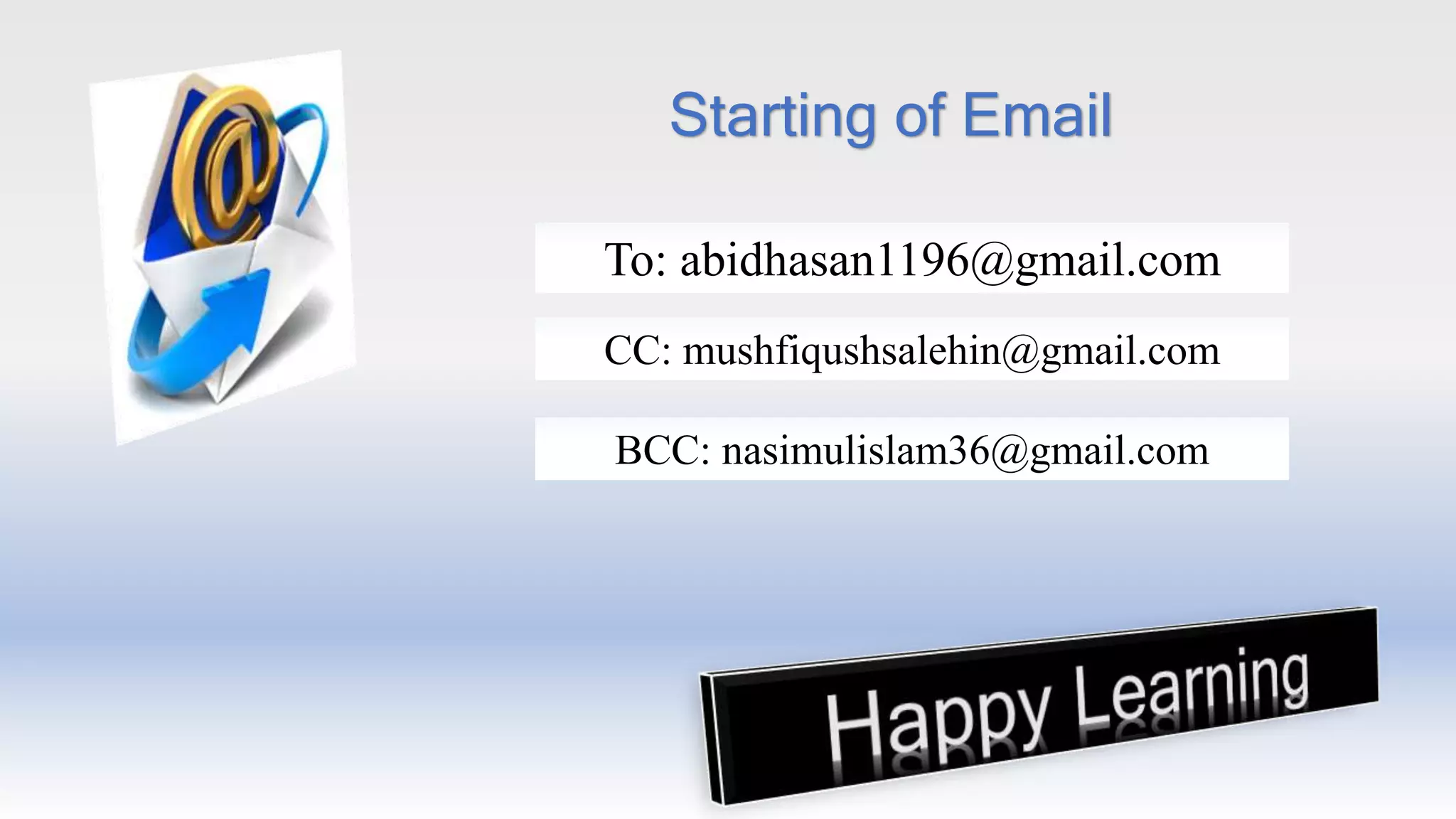 Technique of email writing | PPTX