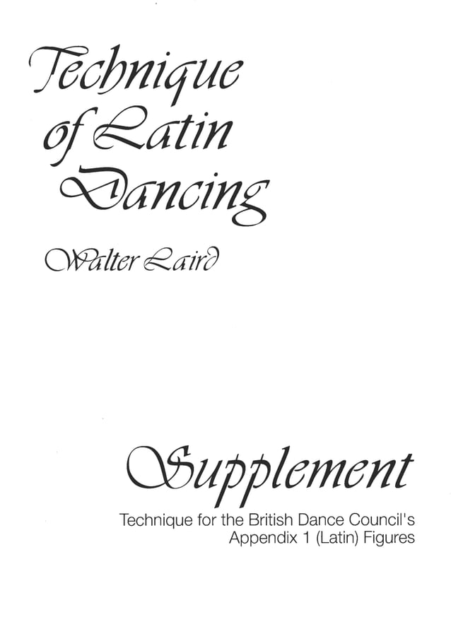 Technique of latin dancing w. laird - copy | PDF