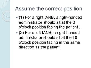 Technique of mandibular anesthesia | PPTX