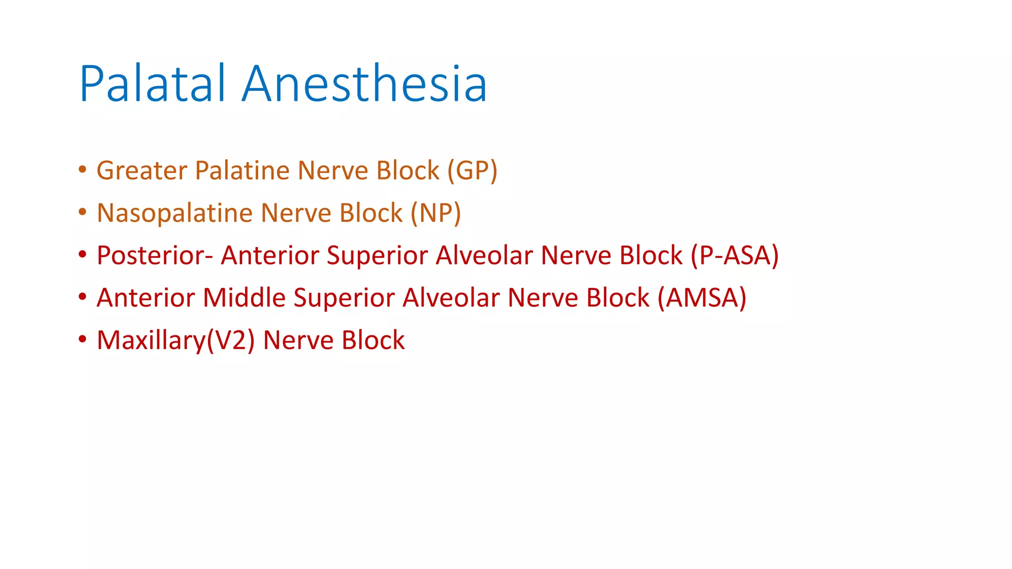 Technique of maxillary anesthesia | PPTX