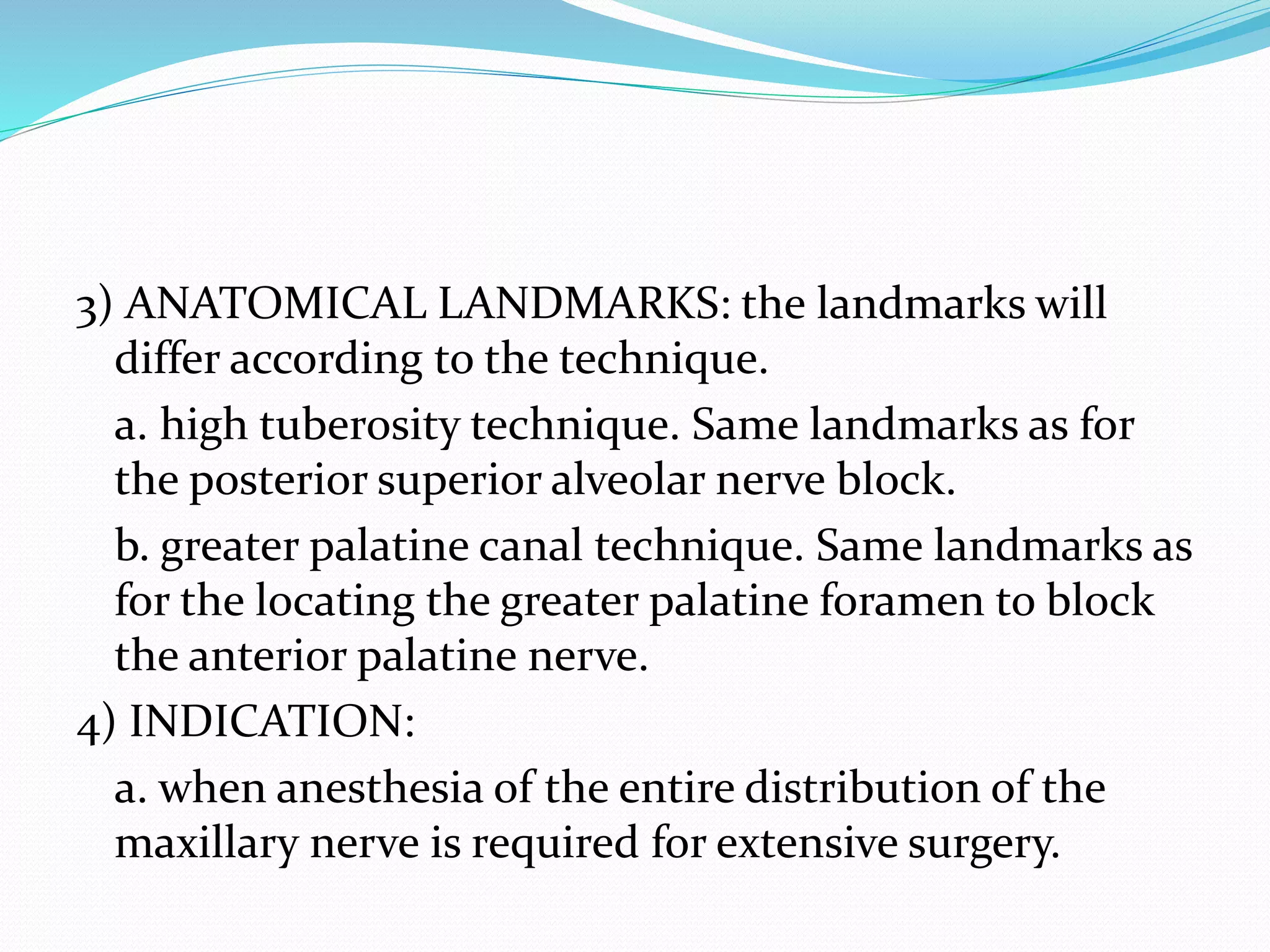 Technique of maxillay anesthesia | PPTX