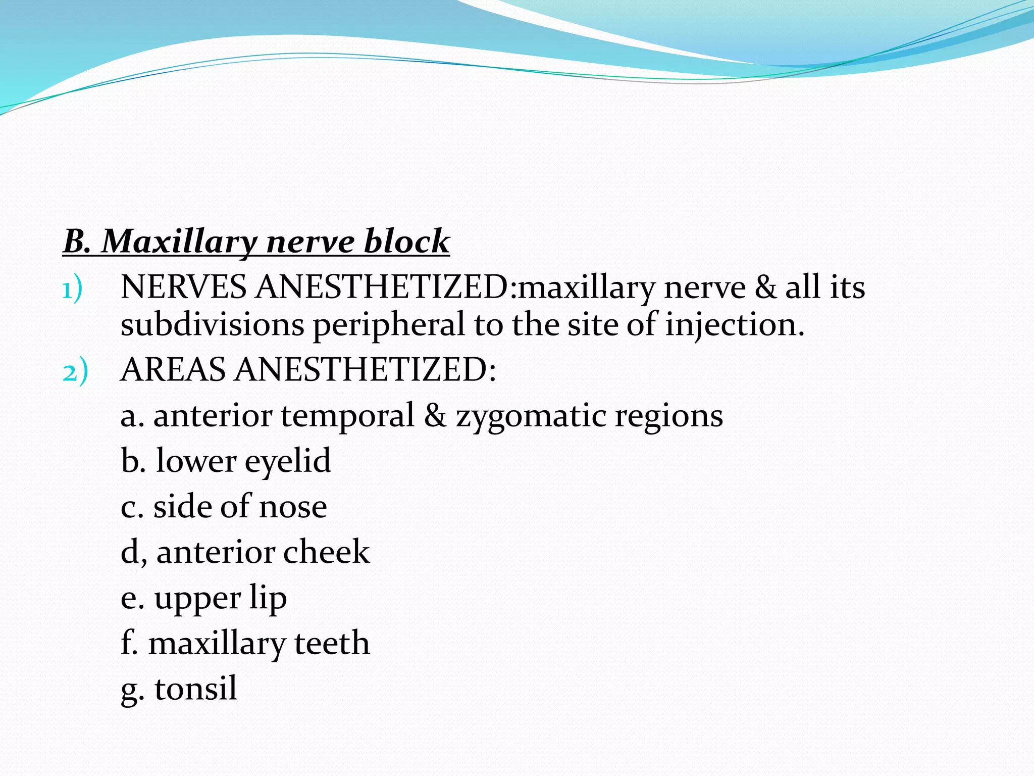 Technique of maxillay anesthesia | PPTX