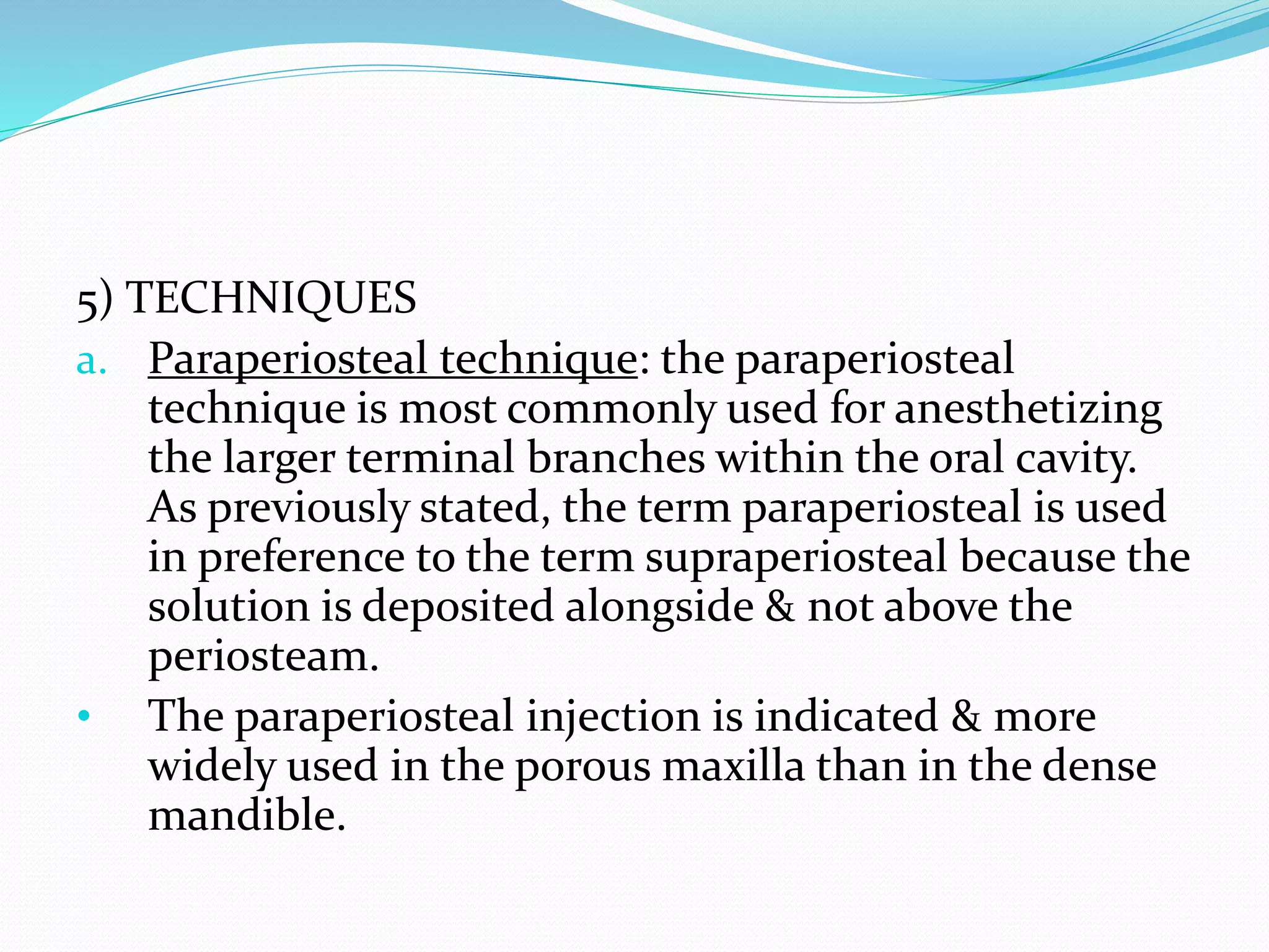 Technique of maxillay anesthesia | PPTX
