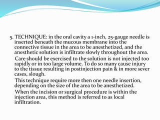 Technique of maxillay anesthesia | PPTX