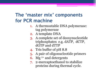 Technique of polymerase chain reaction (pcr) experimental biotechnology ...