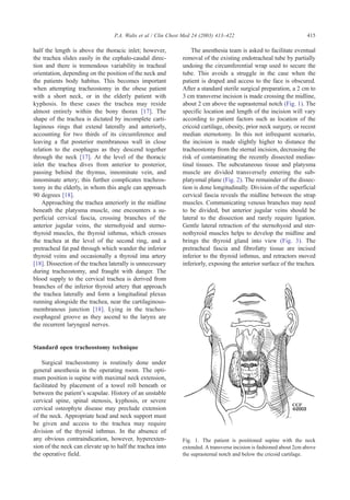 Technique of tracheostomy | PDF | Ear, Nose and Throat Conditions ...