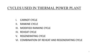 thermal power plant and is cycle and how to work | PPT