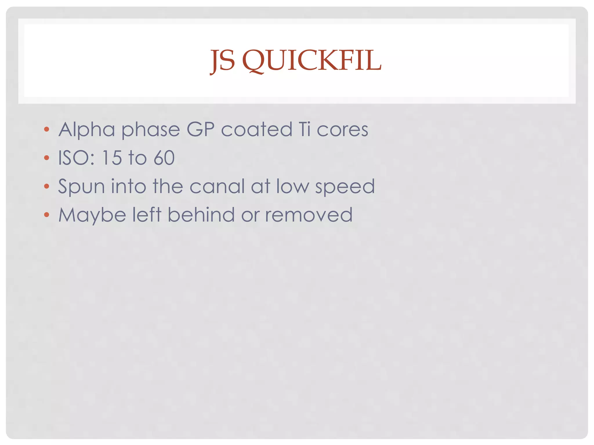 Techniques of Root Canal Obturation | PPTX