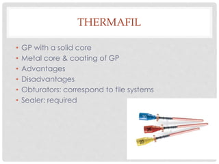 Techniques of Root Canal Obturation | PPTX
